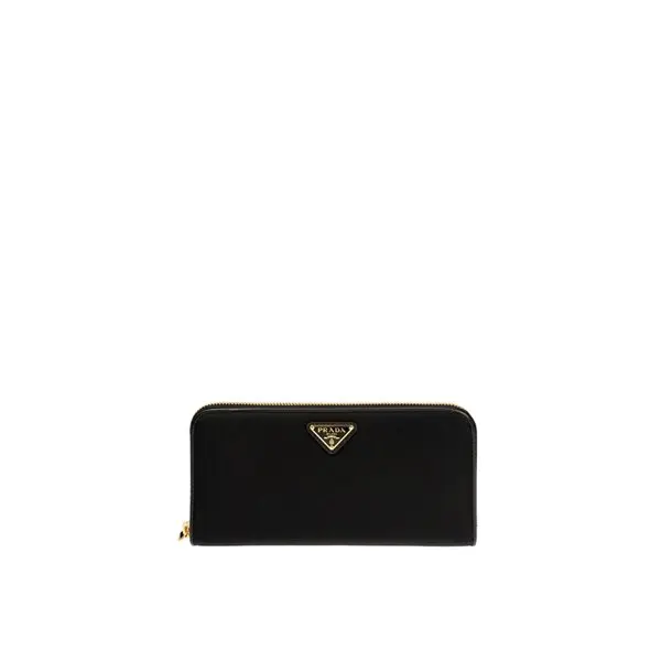Prada Nylon Logo Wallet - Black