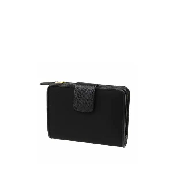 Prada Nylon And Leather French Wallet