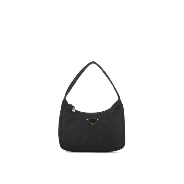 Prada Re-nylon Quilted Shoulder Bag - Black