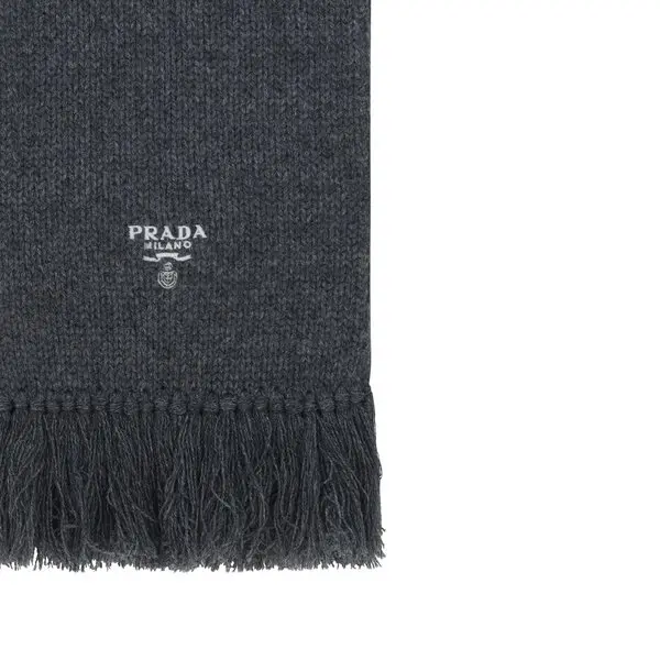 Prada Cashmere Logo Scarf