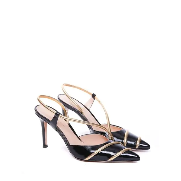 GIANVITO ROSSI Leather Slingback Pumps