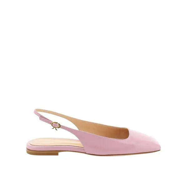 GIANVITO ROSSI Leather Flat Sandals - Pink