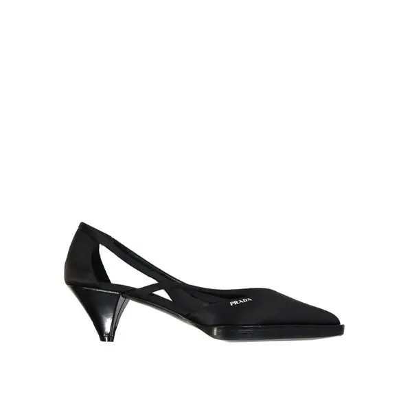 Prada 55mm Cut-out Satin Pumps
