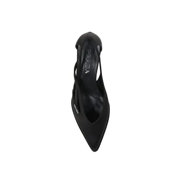 Prada 55mm Cut-out Satin Pumps