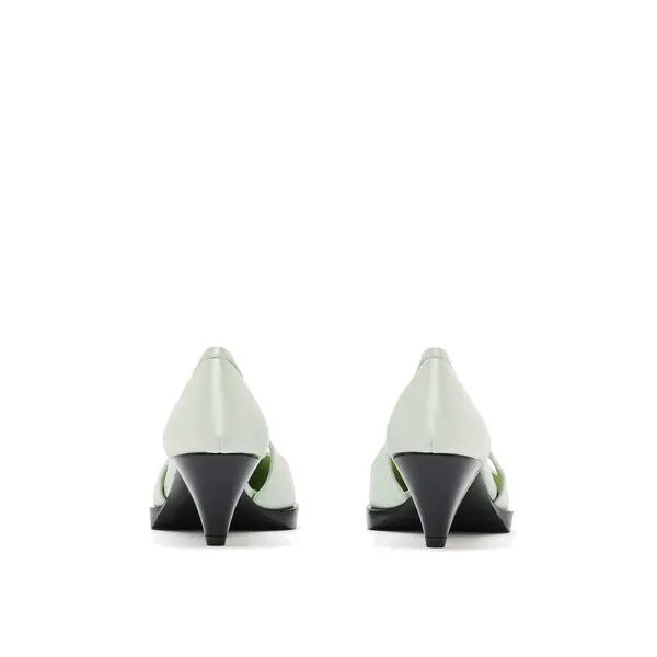 Prada Cut-out Satin Pumps