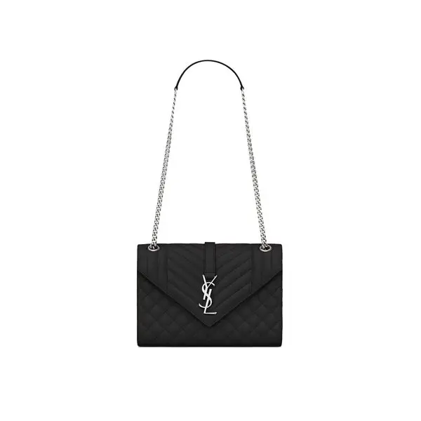 Saint Laurent Envelope Medium Bag - Black