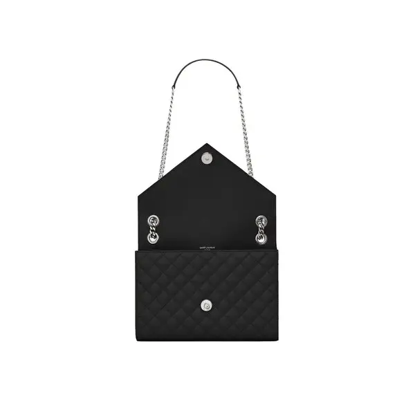 Saint Laurent Envelope Medium Bag - Black
