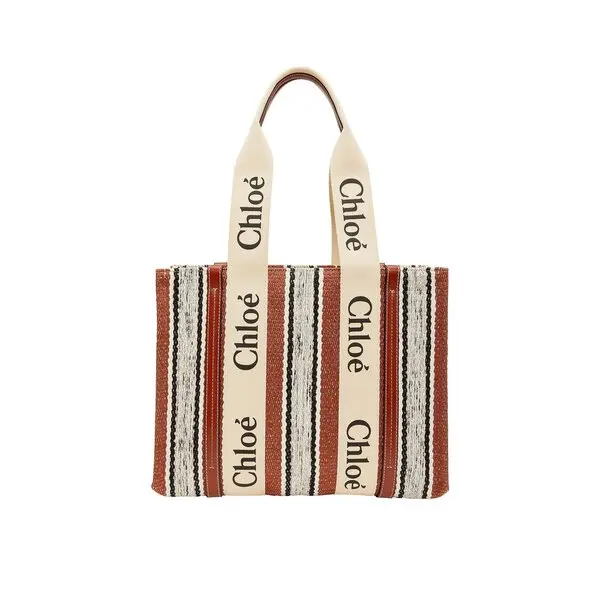 Chloé Woody Tote Bag - Brown