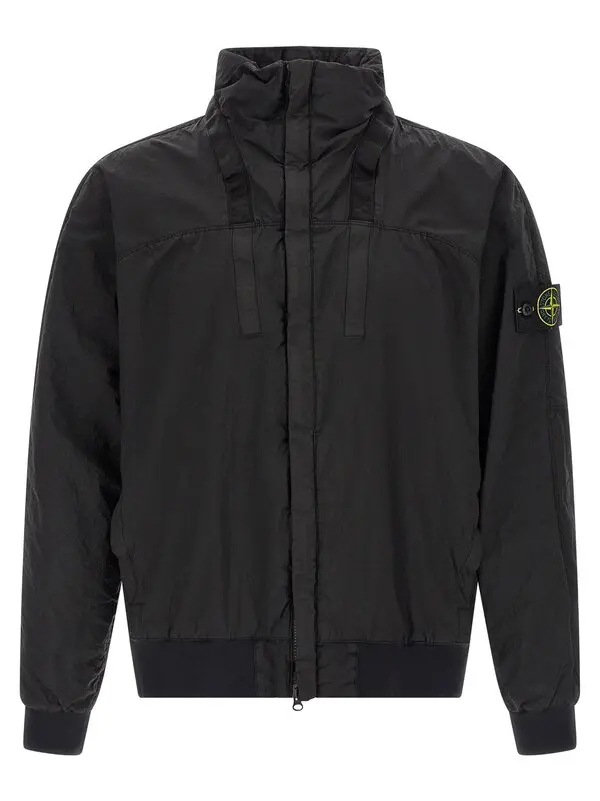 Stone Island Nylon Metal Watro Bomber Jacket - Black