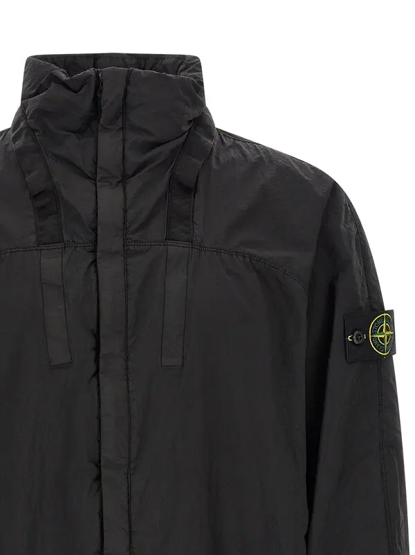 Stone Island Nylon Metal Watro Bomber Jacket - Black