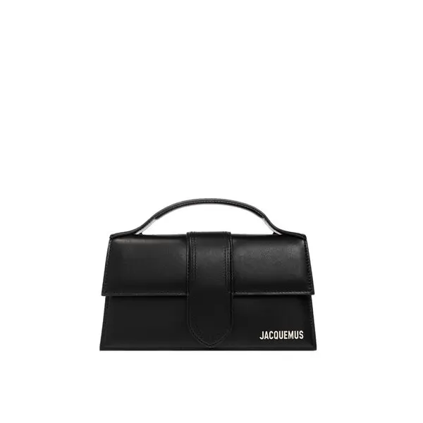 Jacquemus Le Grand Bambino Bag Silver Logo - Black