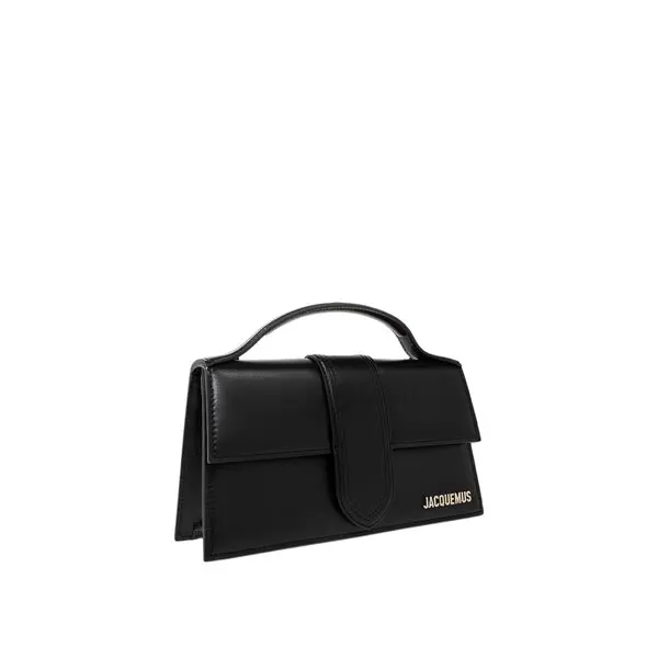Jacquemus Le Grand Bambino Bag Silver Logo - Black