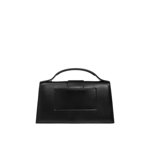 Jacquemus Le Grand Bambino Bag Silver Logo - Black