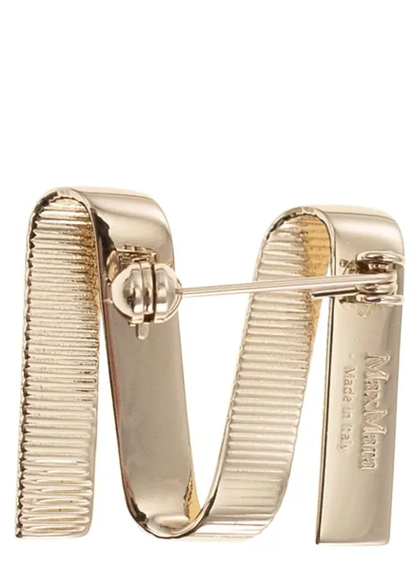 Max Mara Mgrosgrainpin Metal M Pin