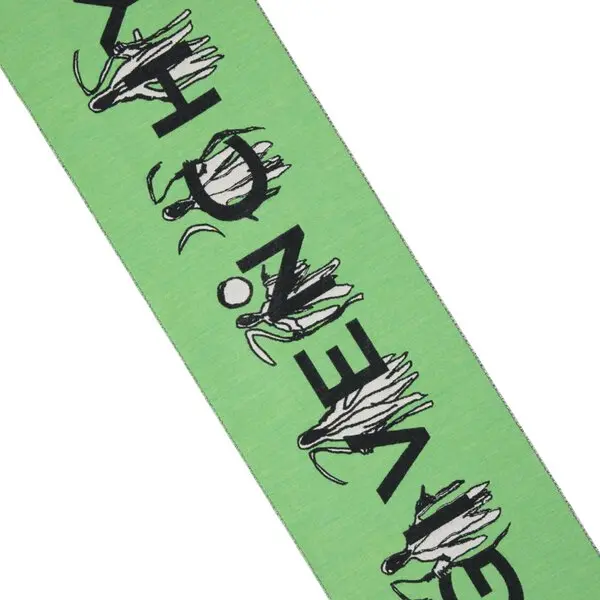 Givenchy Logo Wool Scarf - Green
