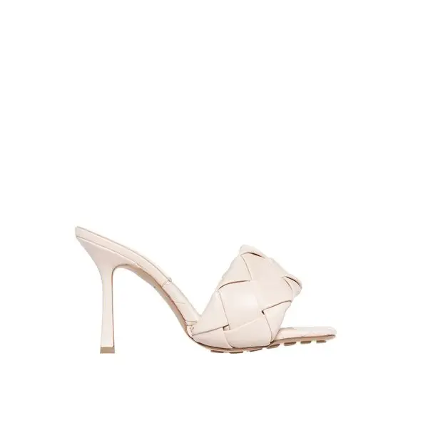 Bottega Veneta Lido Leather Mules - Pink