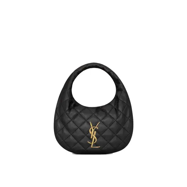 Saint Laurent Icarino Quilted Handbag - Black