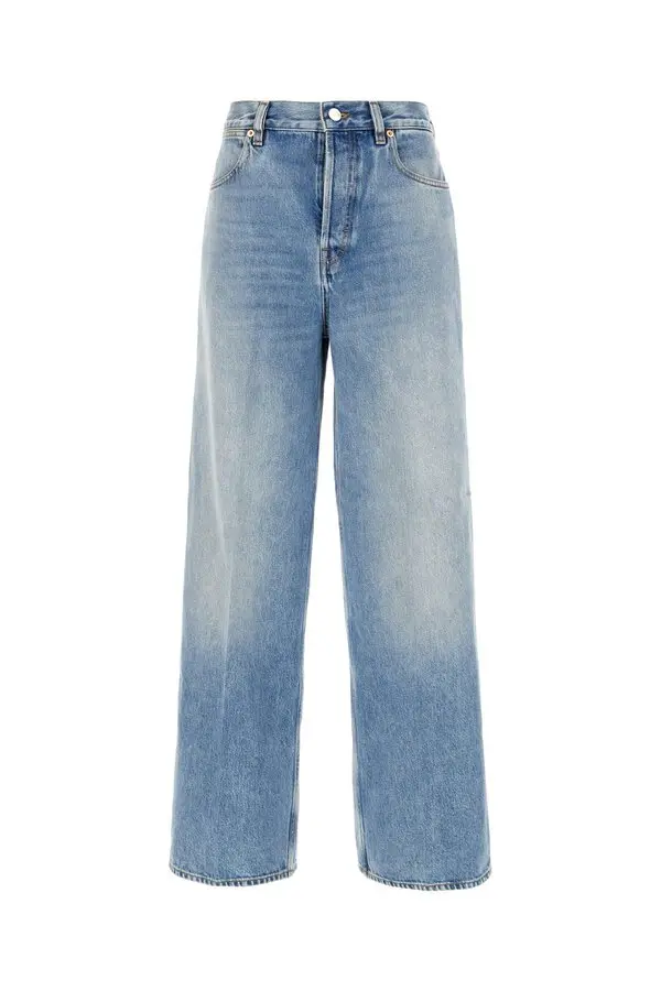 Gucci Wide Leg Jeans - Multicolor
