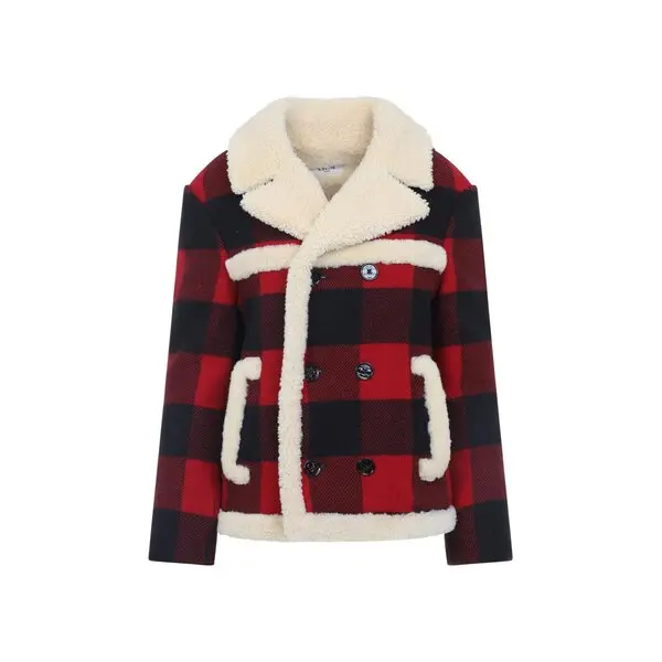 Celine Shearling Jacket - Red