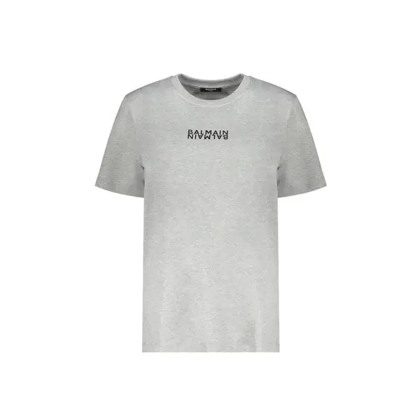 Balmain Logo T-shirt - Gray