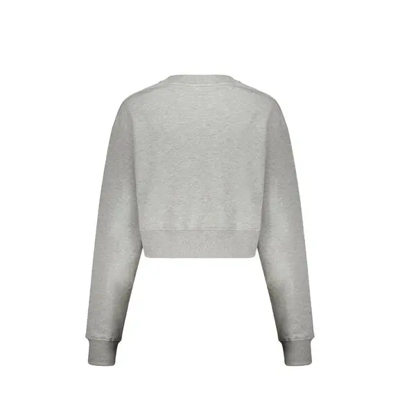 Balmain Cropped Logo Sweatshirt - Gray