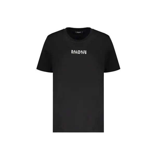 Balmain Logo-print Cotton T-shirt - Black