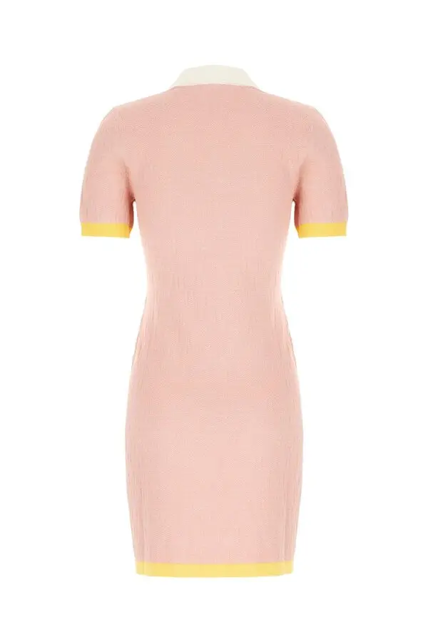 Fendi Short Sleeve Polo Dress - Multicolor