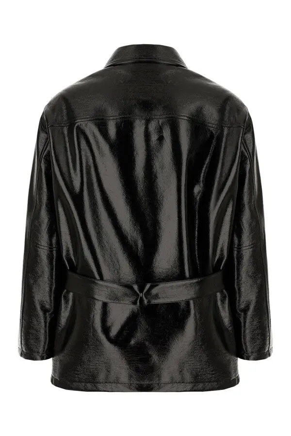 COURREGES Glossy Leather Jacket - Multicolor