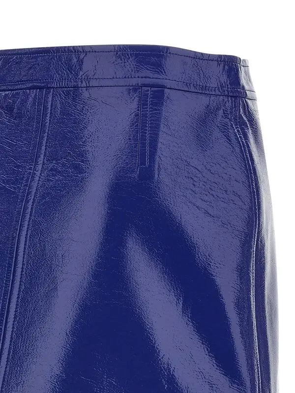 COURREGES Vinyl Miniskirt - Blue