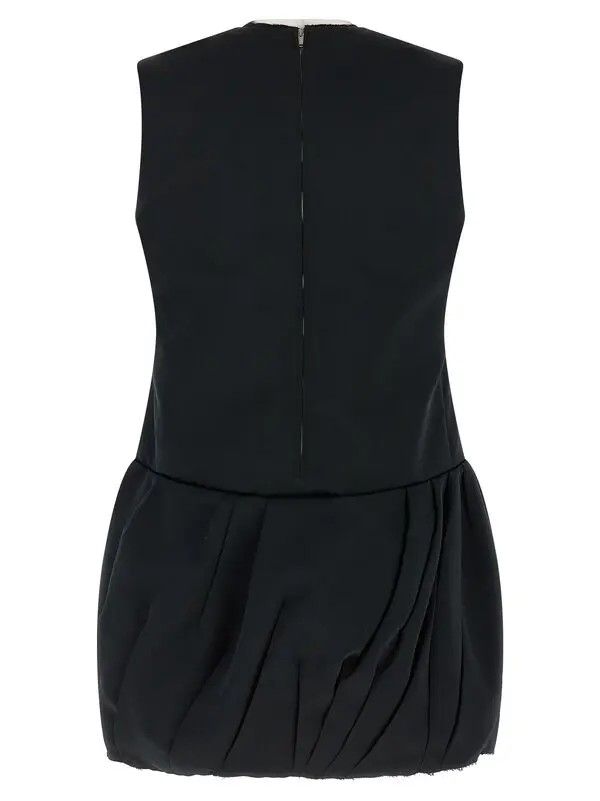 JIL SANDER Technical Duchesse Mini Dress