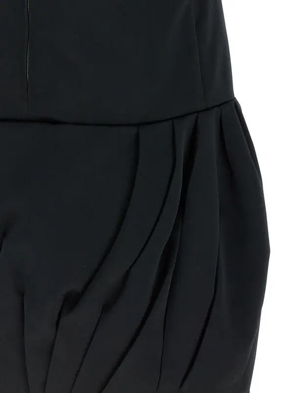 JIL SANDER Technical Duchesse Mini Dress