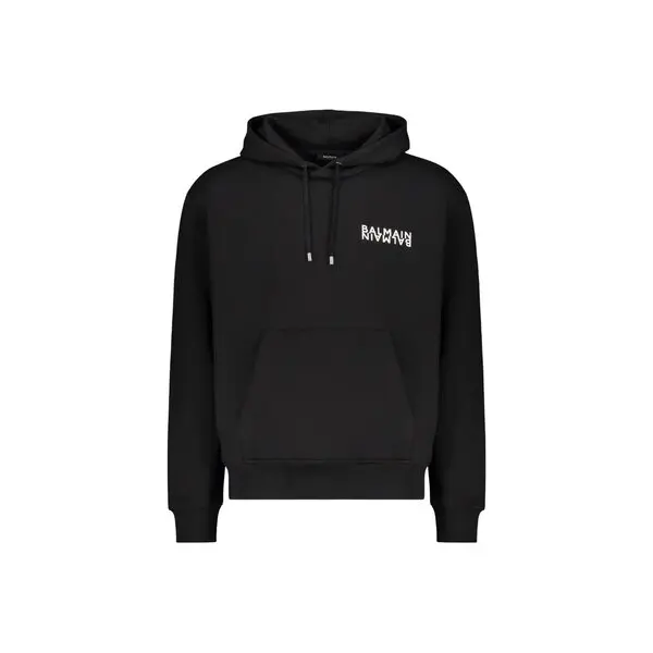 Balmain Logo Hoodie - Black