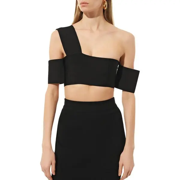 Alexander McQueen Off-shoulder Bandage Top
