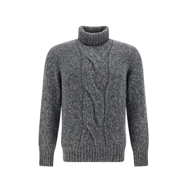 Brunello Cucinelli High Neck Sweater - Gray