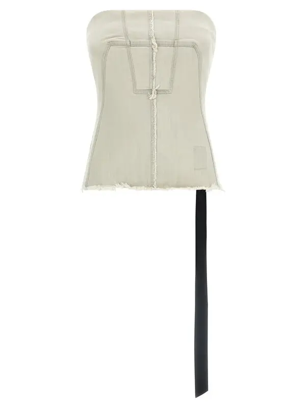 Rick Owens Bustier' Top - Gray