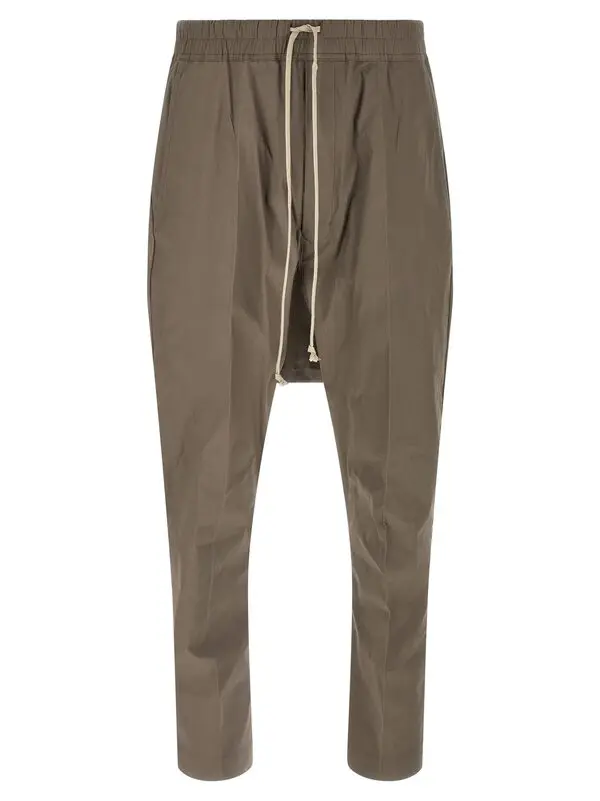 Rick Owens Drawstring Long' Pants - Gray