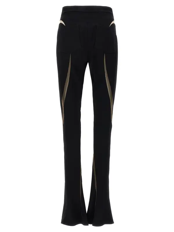 MUGLER Mesh Insert Leggings