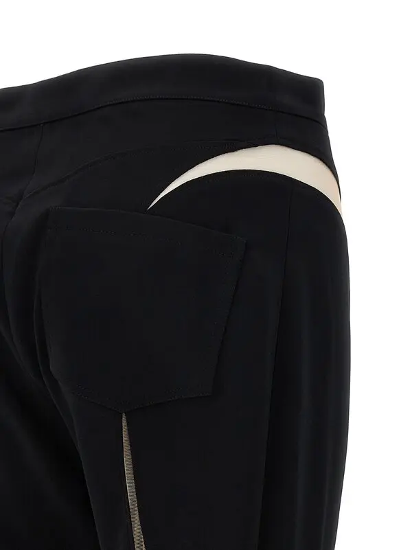 MUGLER Mesh Insert Leggings