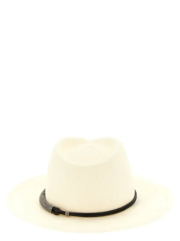 Brunello Cucinelli Monile Fedora Hat - Cream