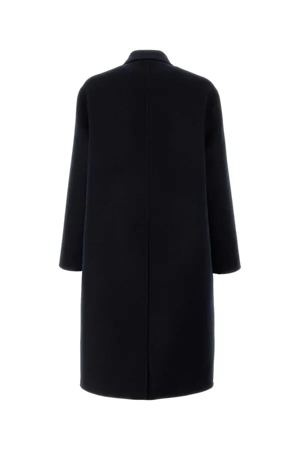 Gucci Navy Wool Blend Coat