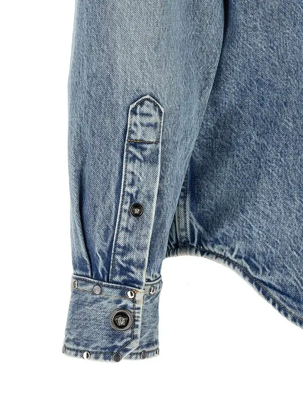 Versace Medusa' Shirt - Blue