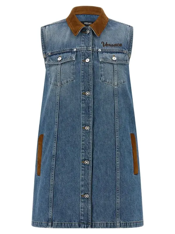 Versace A-line Dress - Blue