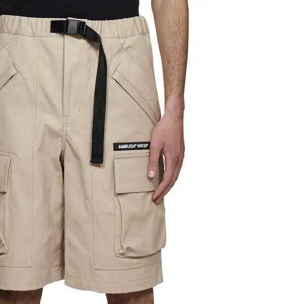 AMBUSH Cotton Bermuda Shorts - Cream