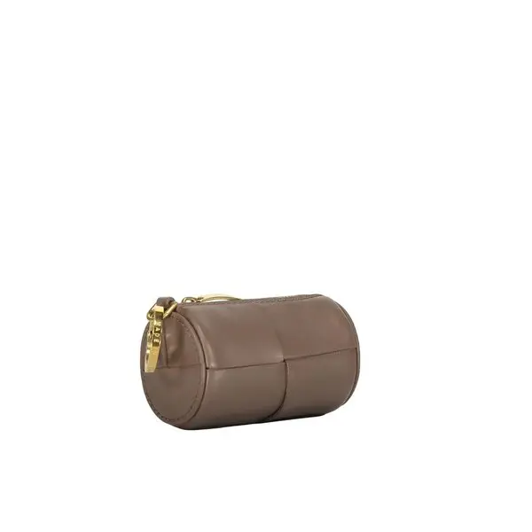 Bottega Veneta Leather Coin Purse - Brown