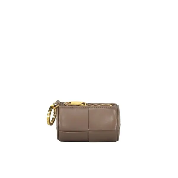 Bottega Veneta Leather Coin Purse - Brown
