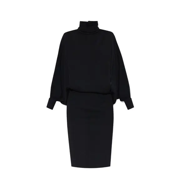 Saint Laurent Wool Dress - Black