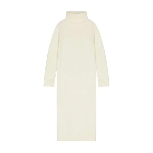 Saint Laurent Extra Long Mohair Sweater - White