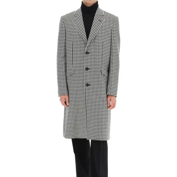 Alexander McQueen Pied-de-poule Wool Coat