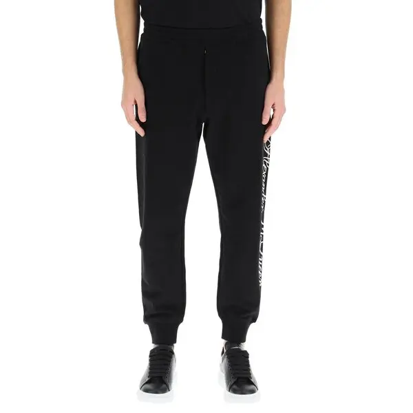 Alexander McQueen Logo Cotton Pants