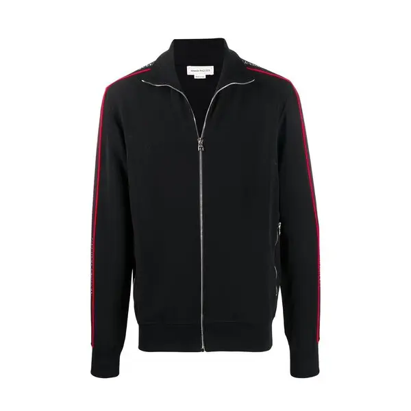 Alexander McQueen Logo Zipped Sweatshirt - Black